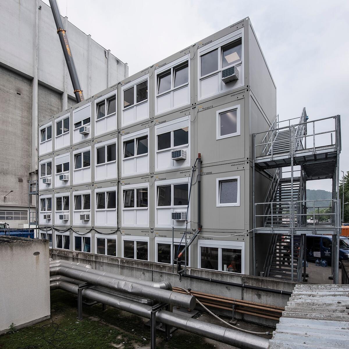 ELA Container erects container accommodation for revision work | ELA ...